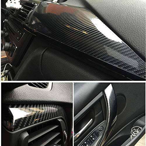 [ReadyStock]Car Vehicle 30x152CM 7D High Glossy Shiny Carbon Fiber Wrap ...