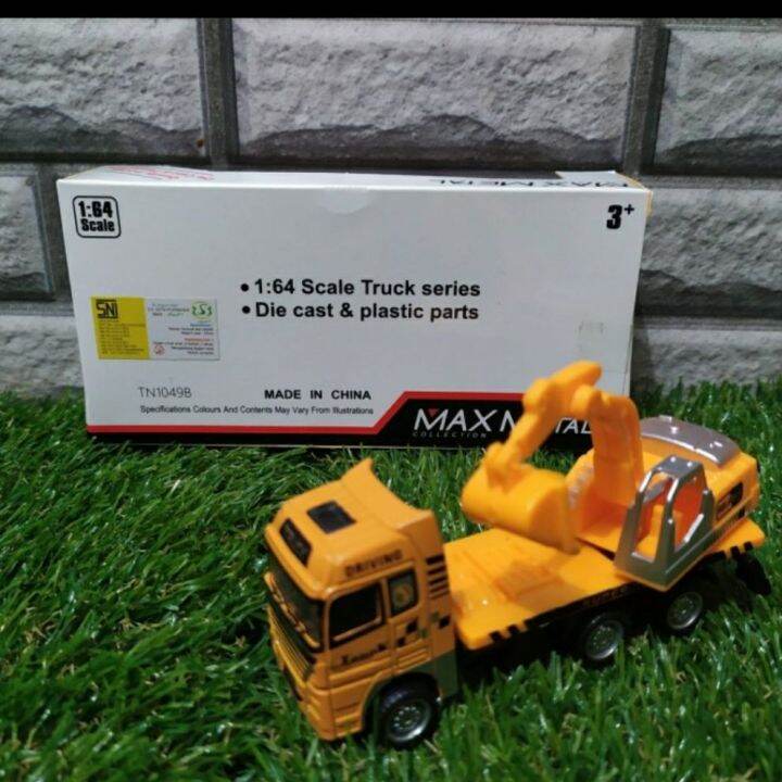 mainan diecast truk excavator anak edukatif - diecast truk kontruksi ...