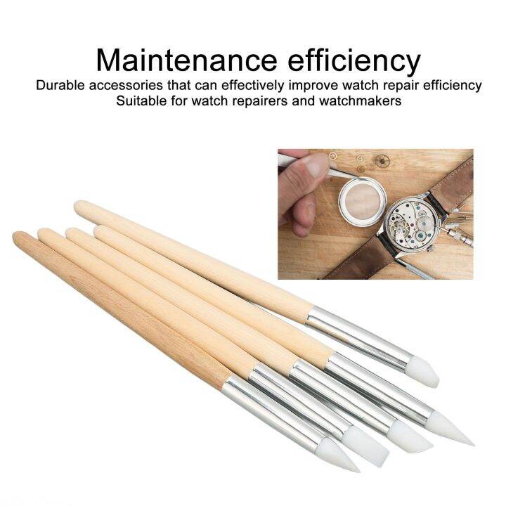 Scratch Brush Pen Set Elastic Watch Dial Dust Brush for Watch Repairing ...