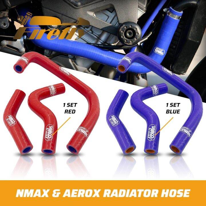 Samco Radiator Hose Set For Yamaha Nmax and Yamaha Aerox Original ...