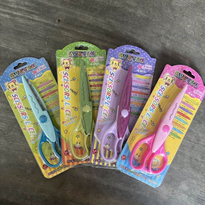 Gunting Gelombang Pola Gerigi Warna Berkualitas Alat Peralatan Plastik ...