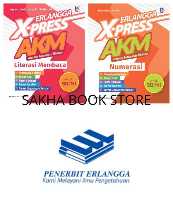 BUKU SOAL XPRESS SUKSES AKM LITERASI NUMERASI SD BEST SELLER ERLANGGA ...