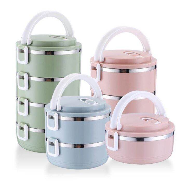WestGoods Stackable Thermal Lunch Box Stainless Steel Hot Food Bento ...