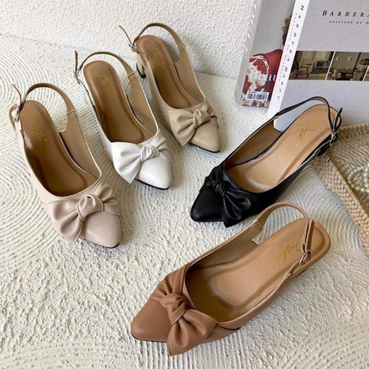Heels Wanita Simple Elegan Kekinian Murah Sepatu Hak Tinggi Cewek ...