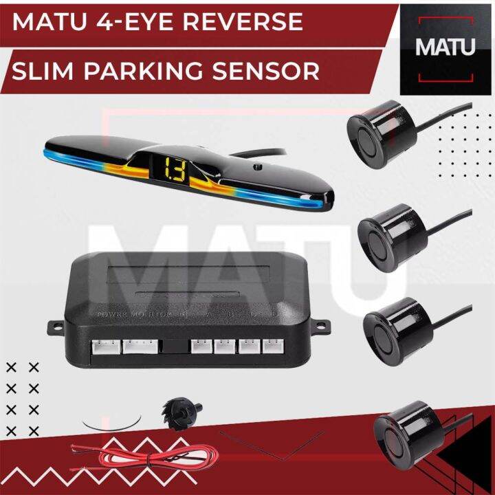 MATU Car Parking Sensor Rear Reversing Radars System with 4 Parking ...