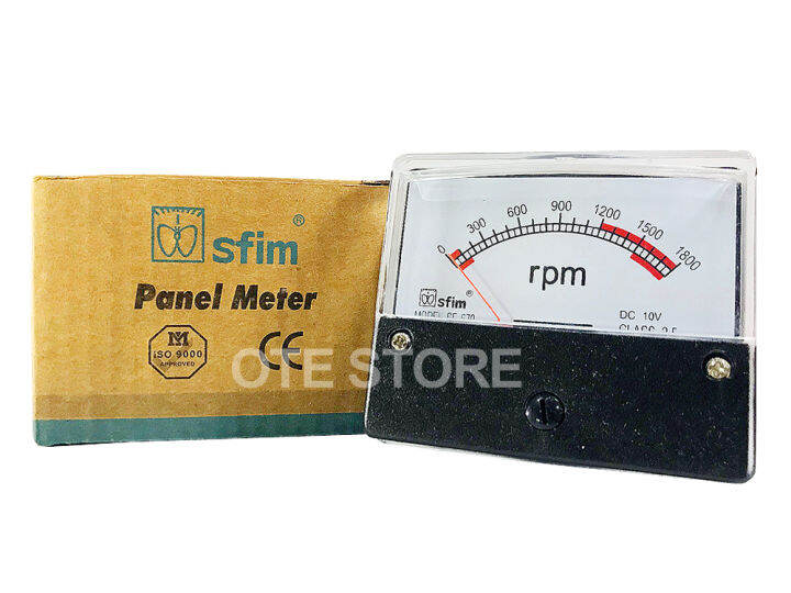SFIM SF670 Analogue DC10V RPM Panel 1800RPM / 3600RPM (70mm x 60mm x ...