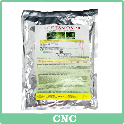 1KG Acetamos Acetamiprid 20.0% Powder Racun Serangga Afid Ulat Pelombong Kutu Trip Thrip Lalat ...