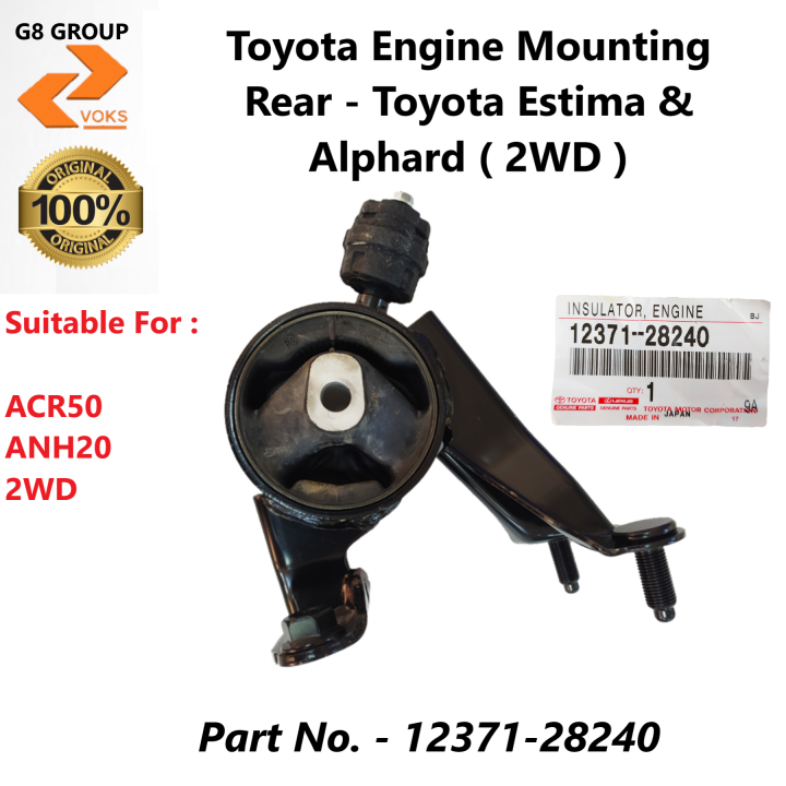 Toyota Engine Mounting Rear- Toyota Estima & Alphard ( 2WD ) ( 12371 ...