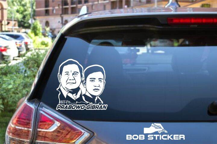 Cutting stiker prabowo gibran - sticker mobil prabowo gibran | Lazada ...