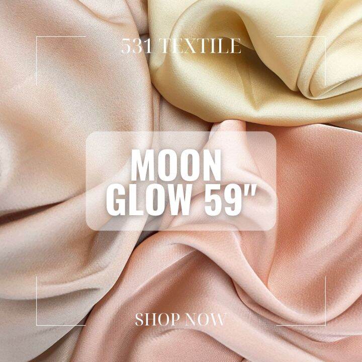MOON GLOW SILK CREPE FABRIC / TELA 59" FOR DRESS GOWN SKIRT BRIDAL ...