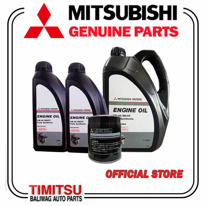 CHANGE OIL BUNDLE FULLY SYNTHETIC 5W-40 6 LITERS ADVENTURE L300 4D56 ...