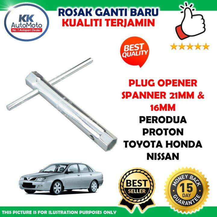 Set 2 Way - Pembuka Plug Spanar / Plug Opener Spanner 21mm & 16mm ...