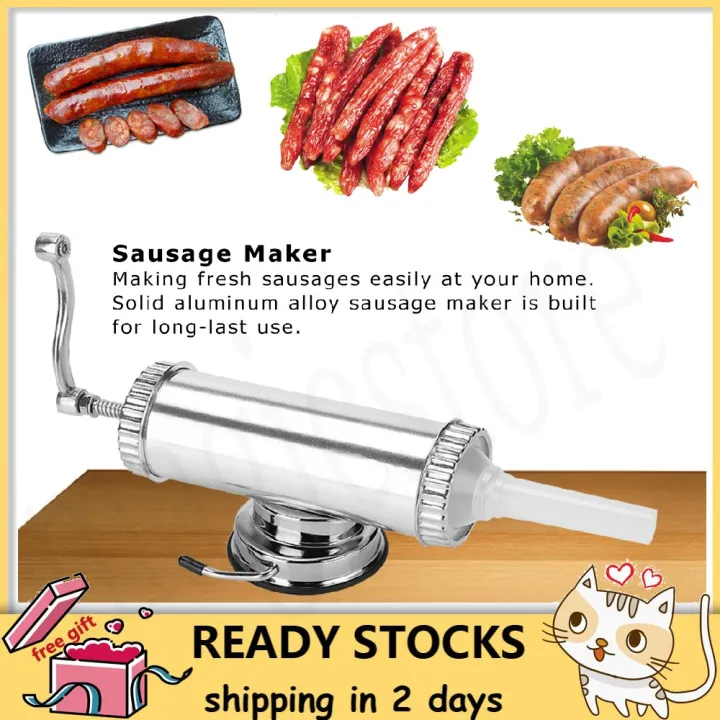 【Ready Stock】magicstore Sausage Stuffer 2 LB Aluminum Alloy Maker Meat ...