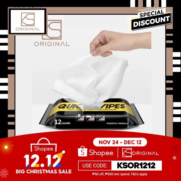 KS Cleaning Wipes for Sneakers Care Product Premium White Shoes Clean ...