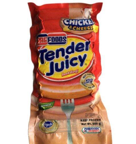 Purefoods TJ Frozen Chicken & Cheese Hotdog 500g | Lazada PH