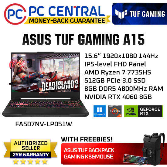 ASUS TUF A15 Gaming Laptop (FA507NV-LP051W) | AMD Ryzen 7 7735HS ...