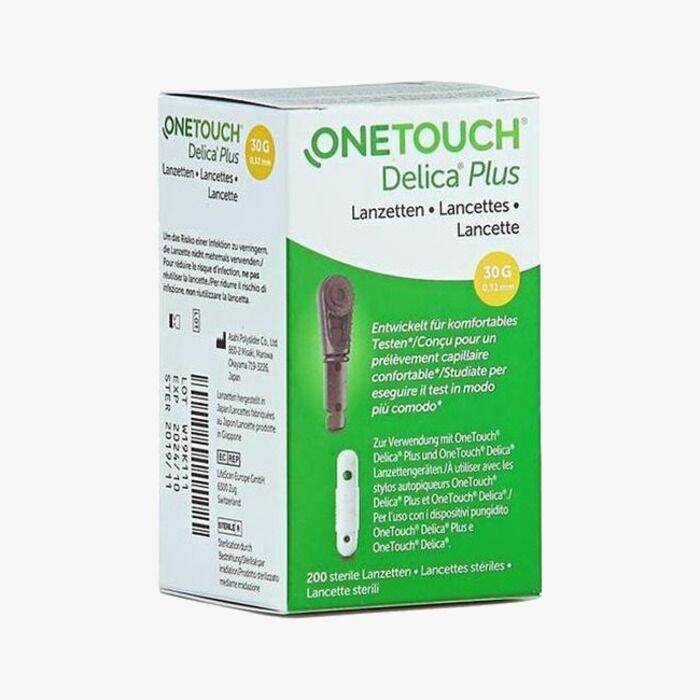 ONETOUCH - DELICA PLUS Blood Sterile Lancets 30G | 25 Jarum Lancet ...