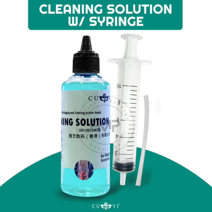 FMP Cuyi Cleaning Solution For Inkjet Printer & Syringe With Hose ...