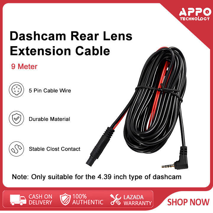 5-pin rear camera cable for Dash Cam 9meter dashcam rear camera ...