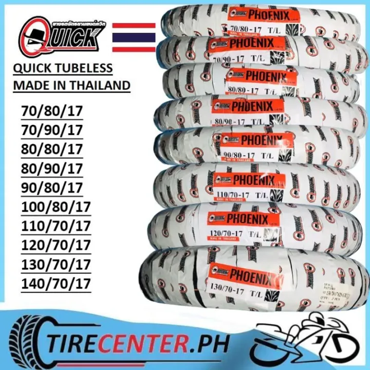 QUICK PHOENIX TIRE TUBELESS BY 17 | Lazada PH