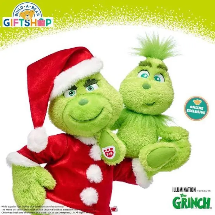 ตุ๊กตากริ้นช์ตัวเขียว THE GRINCH🌟บิ้วอะแบร์ เดอะกริ้นช์🌟Build A Bear ...