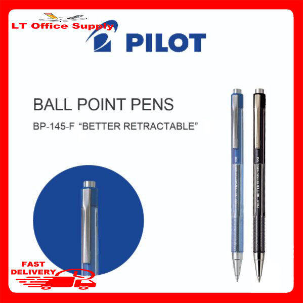 PILOT RETRACTABLE BALLPEN BP-145 FINE | Lazada PH