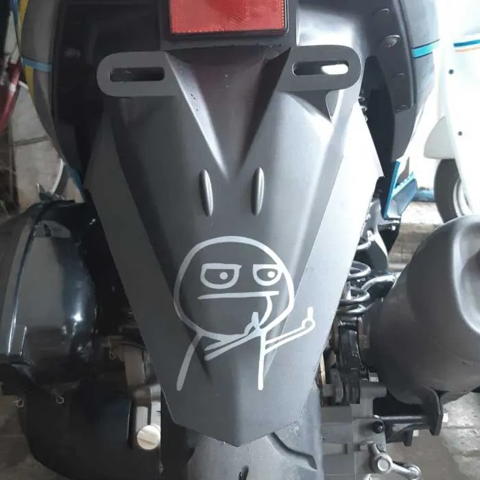 Fucek Meme Cutting Sticker Variasi Motor Mobil Timbul Keren Nyala ...