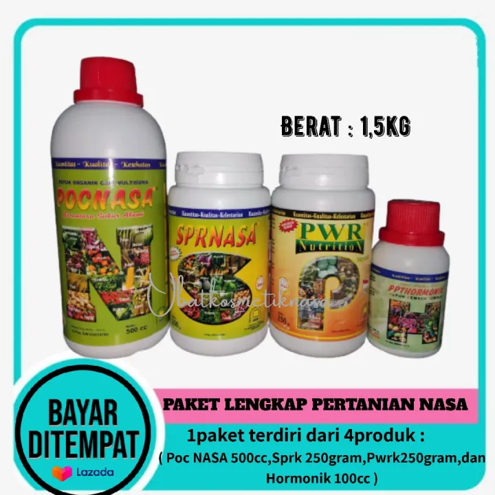 PUPUK PERTANIAN 1 PAKET 4 PRODUK(NASA500CC,SPRK250CC,PWRK250CC,HRN100CC ...