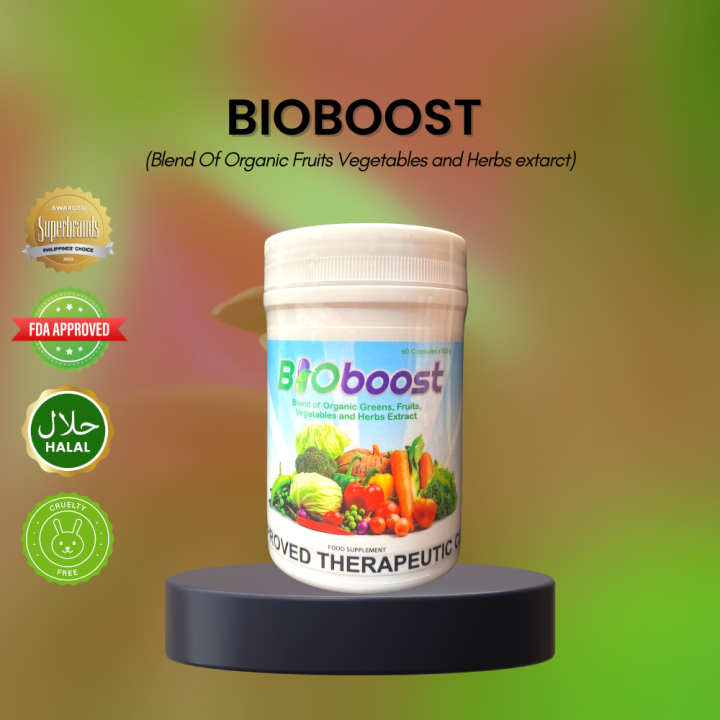 Original 100% Bioboost Blend of Organic Greens, Fruits, Vegetables and Herbs Extract Food ...
