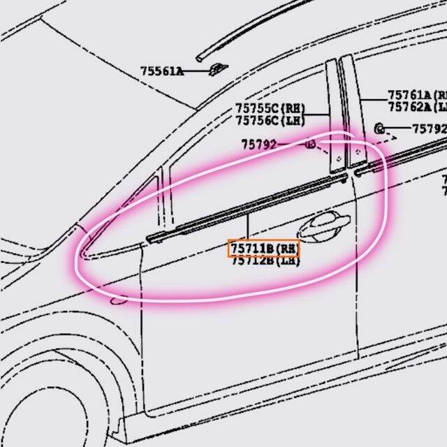 ORIGINAL TOYOTA WISH SEPET ZGE20 ZGE21 ZGE22 ZGE25 (2009-2019) DOOR GL ...