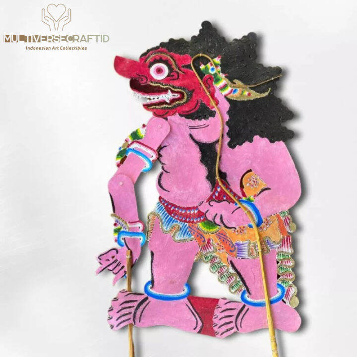 Wayang Kulit Sapi Asli Buto Begal Pink Alusan Standar Dalang | Lazada ...