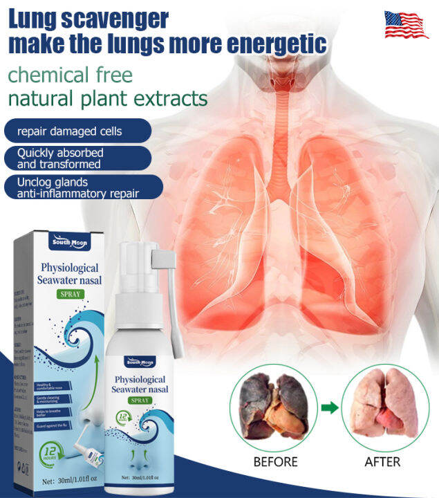 Ezey Physiological seawater nasal spray moisturizes lungs and clears ...