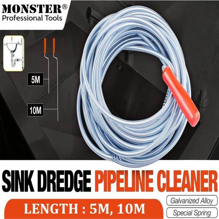 Pipe Cleaner Alat Kawat Pembersih Saluran Pipa Air Mampet Sumbat 5M 10M Meter | Lazada Indonesia