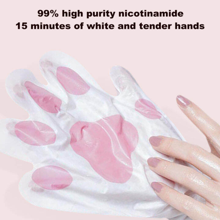 1Pair Nicotinamide Hand Ma-sk Gloves Exfoliating Nourishing ...