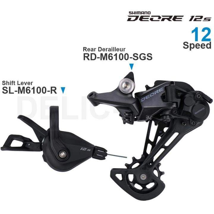 SHIMANO DEORE M6100 SLX 12 Speed Groupset ตัวเปลี่ยนเกียร์ SL-M6100 SL ...