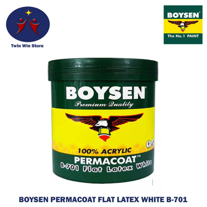 BOYSEN PERMACOAT FLAT LATEX WHITE B-701 PER GALLON | Lazada PH