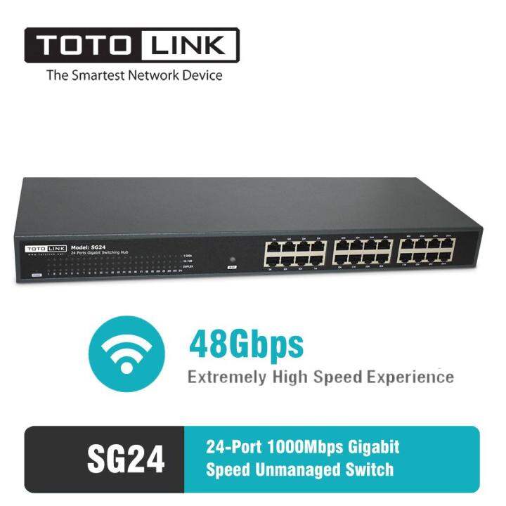 TotoLink SG24 24-Port 1000Mbps Gigabit Speed Unmanaged Switch | Lazada PH