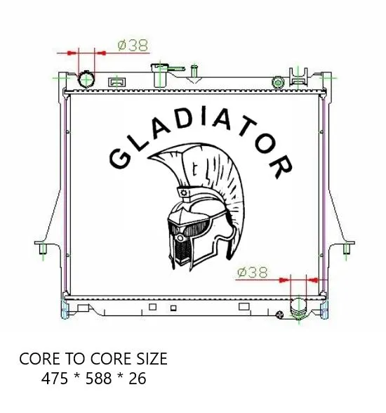 RADIATOR ASSEMBLY ISUZU DMAX 03-06 OLD / 4JH1 MANUAL 26MM 1ROW ...