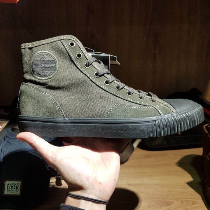 SEPATU EIGER BALDR MID CUT - OLIVE | Lazada Indonesia