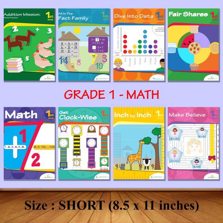 GRADE 1 MATH (Worksheets / Workbooks) | Lazada PH