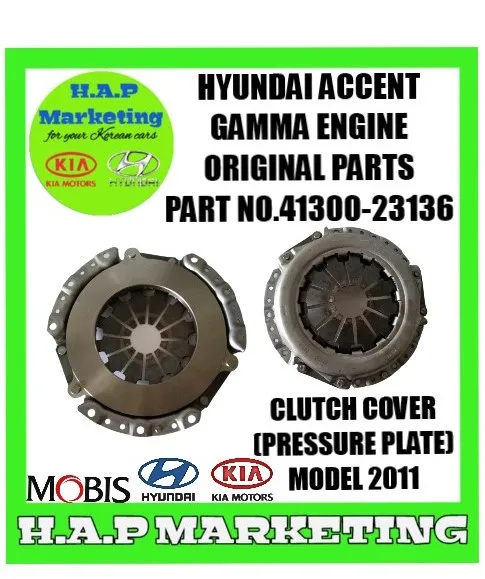 HYUNDAI ACCENT CLUTCH COVER (PRESURE PLATE) 2011 GAMMA ENGINE/ORIGINAL ...