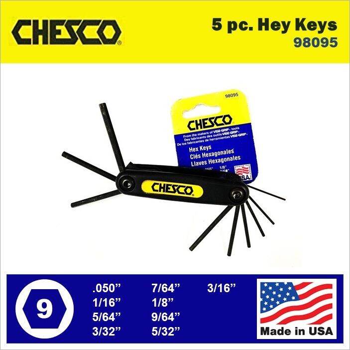 Chesco 9-piece Fold-Up Hex Keys - 98095 | Lazada PH
