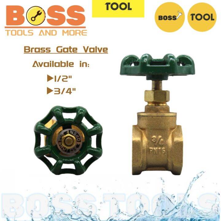 ITALY Heavy Duty Brass Gate Valve 1/2, 3/4 Water Valve Switch Valve | Lazada PH