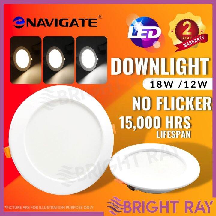 NAVIGATE LED Downlight LED Downlight Ceiling Light Lampu Ruang Tamu ...