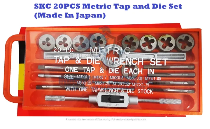 SKC 20PCS Metric Tap and Die Set (Made In Japan) | Lazada