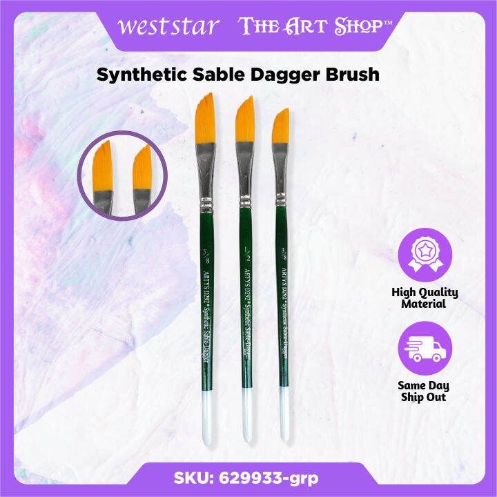 [Weststar TAS] ARTYS Synthetic Sable Dagger Brush , High Quality Dagger ...
