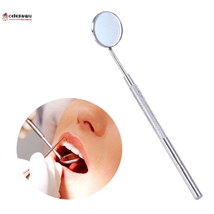 Stainless Steel Dental Mirror Instruments Mouth For Checking Applying ...