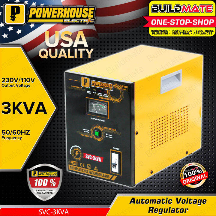 POWERHOUSE SERVO MOTOR Electric AVR Automatic Voltage Regulator 2KVA ...