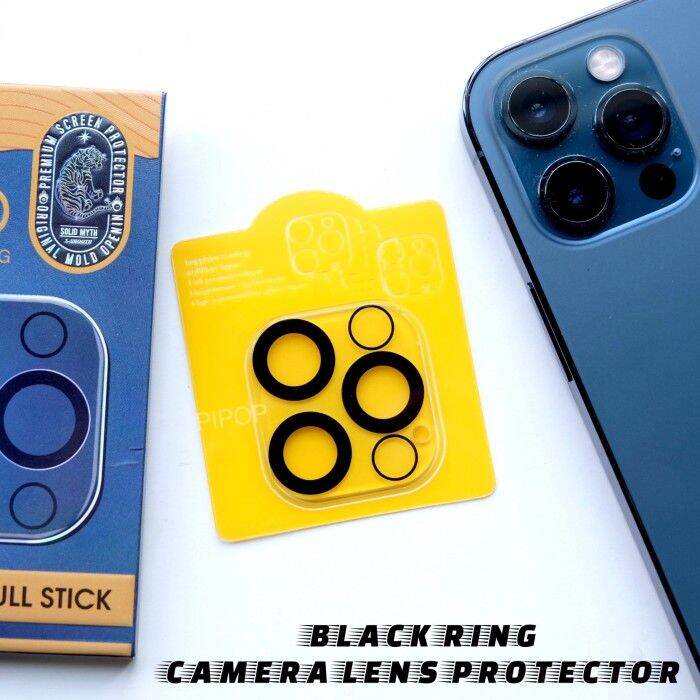 CASING HP BLACK RING CAMERA LENS SHIELD for iPhon 11 12 PRO MAX MINI ...