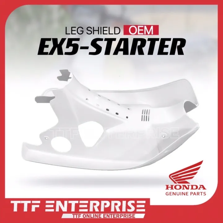 HONDA EX5-STARTER LEG SHIELD (OEM) FRONT COVER PUTIH KEPAK SAYAP KEPOK ...